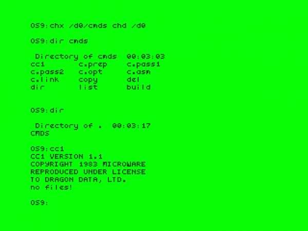 OS-9 C Compiler - The Dragon Archive