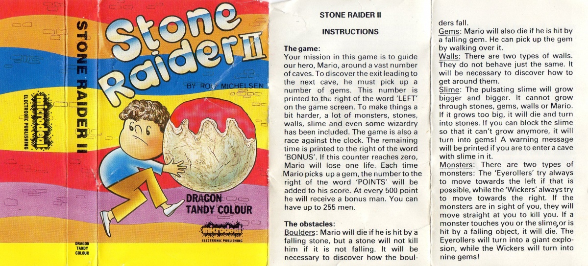 File:Stone Raider II Cassette Inlay 1.jpg - The Dragon Archive